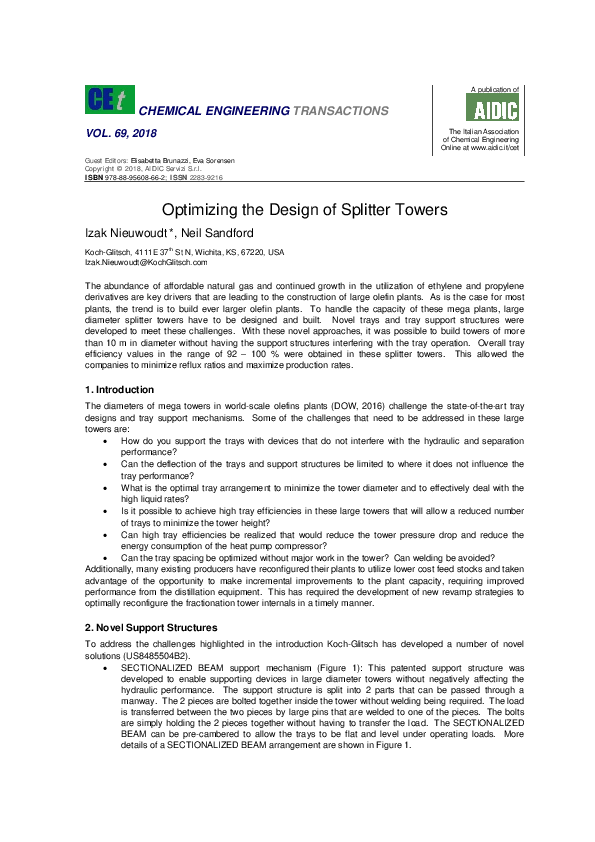 (PDF) Optimizing the Design of Splitter Towers