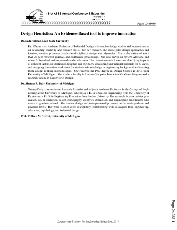 (PDF) Design Heuristics: An Evidence-Based Tool to Improve Innovation