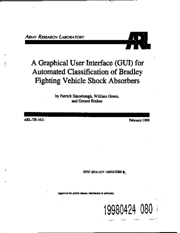 (PDF) A Graphical User Interface (GUI) for Automated Classification of ...