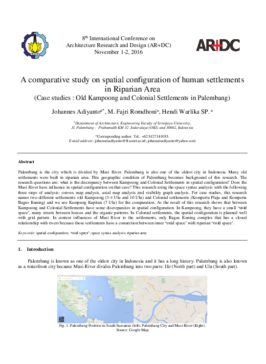 (PDF) A comparative study on spatial configuration of human settlements ...