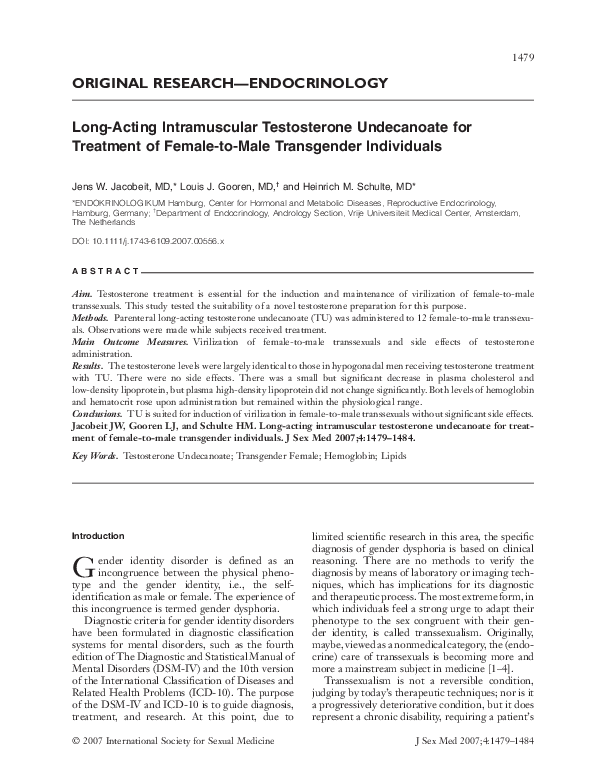 (PDF) ORIGINAL RESEARCH—ENDOCRINOLOGY: Long-Acting Intramuscular ...
