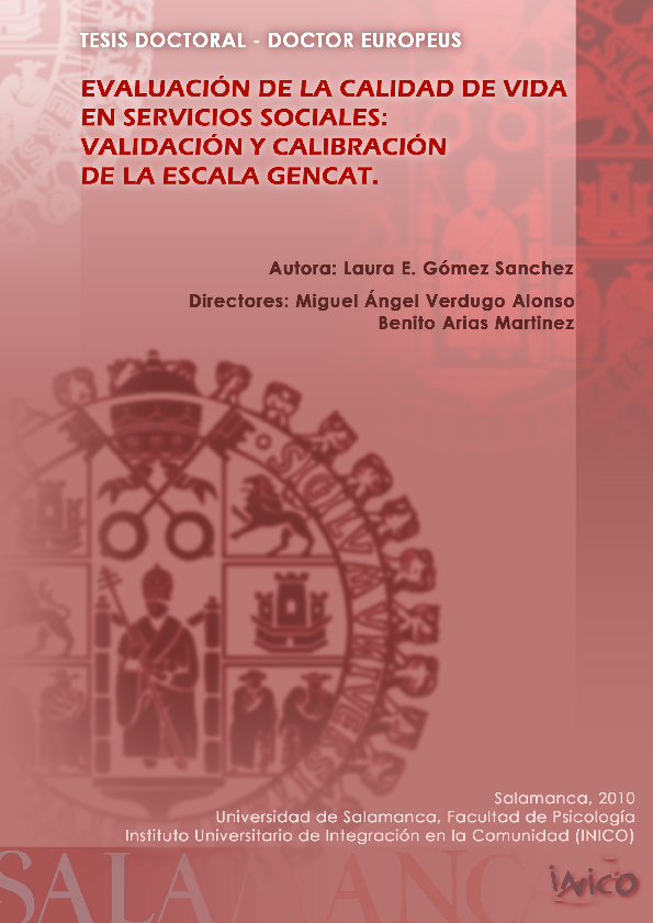 (PDF) Evaluación de la calidad de vida en servicios sociales ...