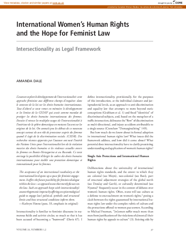 (PDF) International Women's Human Rights and the Hope for Feminist Law ...