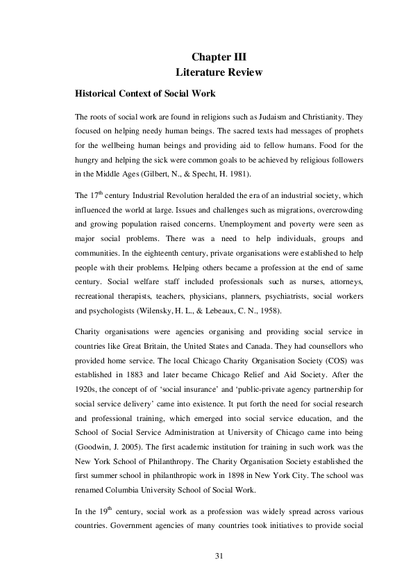 (PDF) Literature Review on Social Work Education and Practice