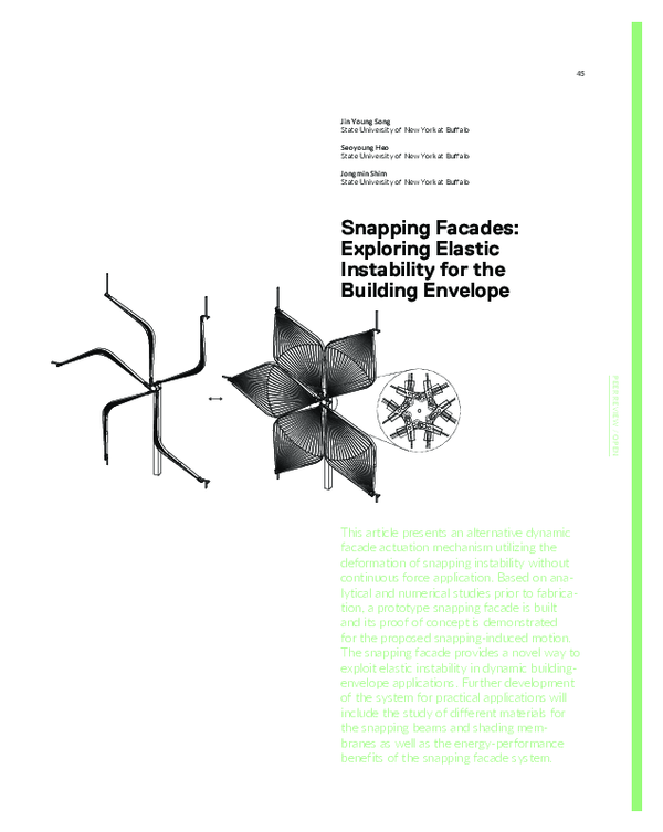 (PDF) Snapping Facades: Exploring Elastic Instability for the Building ...