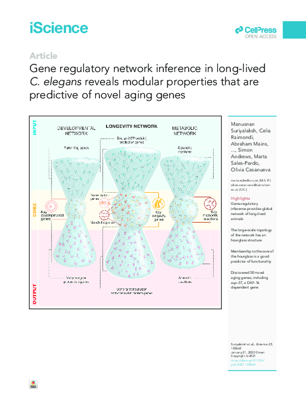 (PDF) Gene regulatory network inference in long-lived C. elegans reveals modular properties that ...