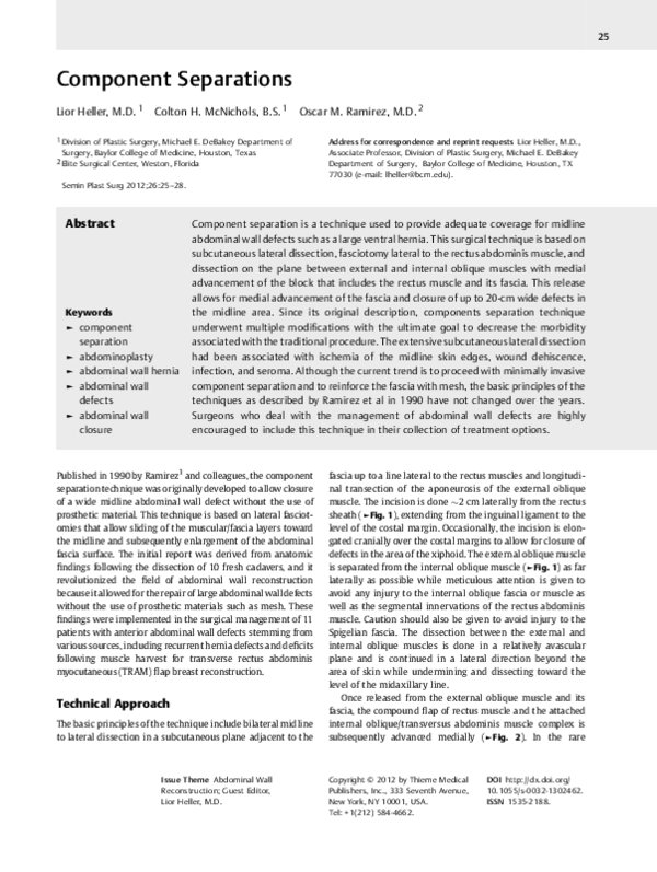 (PDF) Component Separations