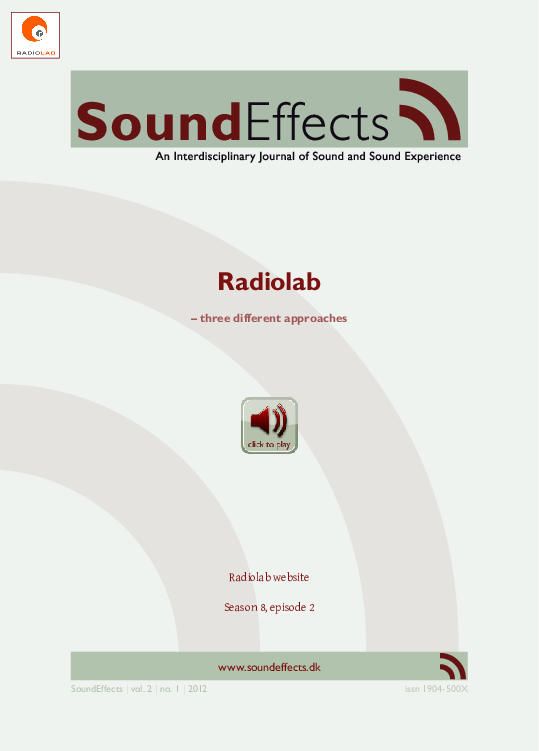 Radiolab - three different approaches
