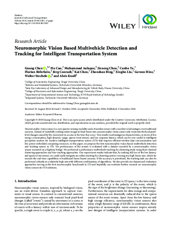 Pdf Online Multi Object Tracking By Clustering For Intelligent