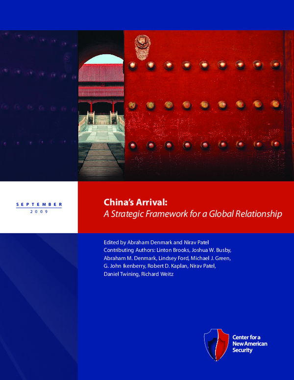 (PDF) China's Arrival: A Strategic Framework for a Global Relationship