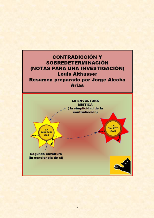 (PDF) LOUIS ALTHUSSER. CONTRADICCIÓN Y SOBREDETERMINACIÓN