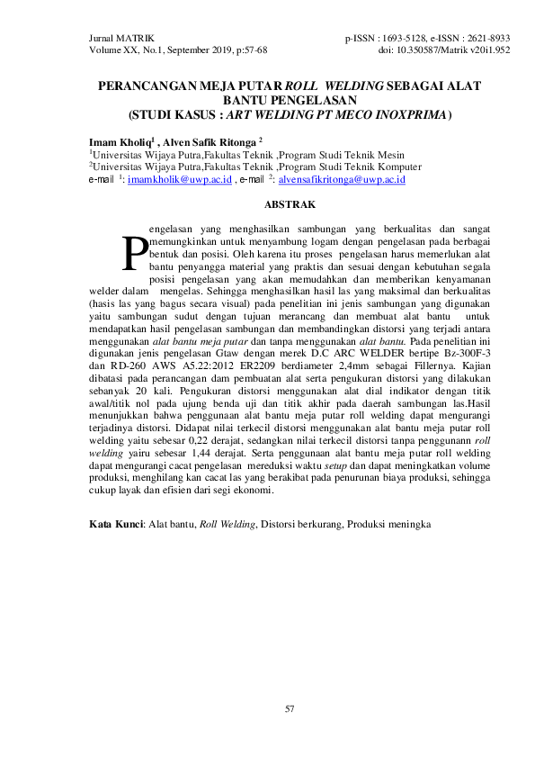 (PDF) Perancangan Meja Putar Roll Welding Sebagai Alat Bantu Pengelasan ...