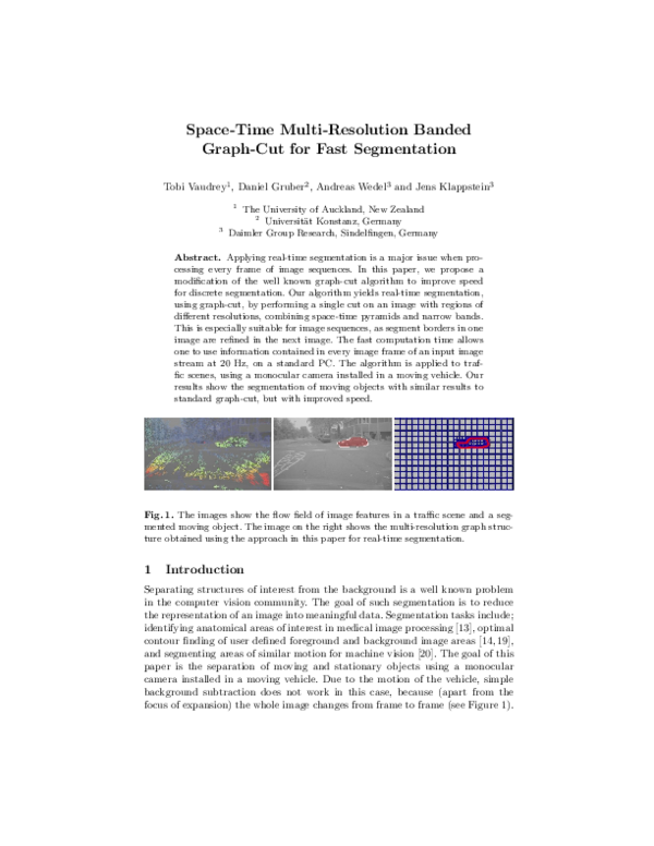 (PDF) Space-Time Multi-Resolution Banded Graph-Cut for Fast Segmentation