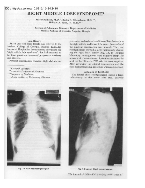 (PDF) Right Middle Lobe Syndrome?