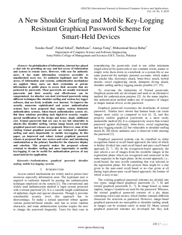 (PDF) A New Shoulder Surfing and Mobile Key-Logging Resistant Graphical ...