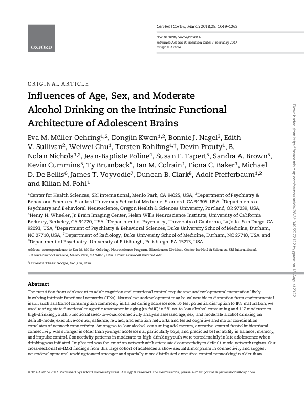 (PDF) Influences of Age, Sex, and Moderate Alcohol Drinking on the Intrinsic Functional ...