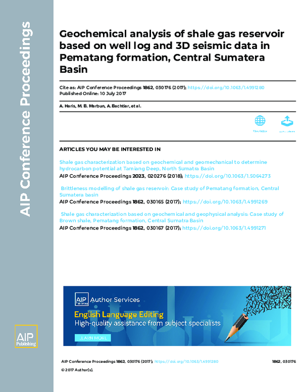 (PDF) Geochemical analysis of shale gas reservoir based on well log and ...