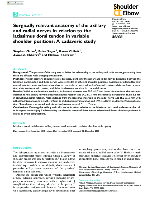 (PDF) Axillary nerve position in the anterosuperior approach of the ...