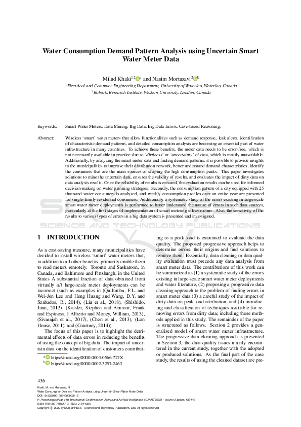 (PDF) Water Consumption Demand Pattern Analysis using Uncertain Smart ...