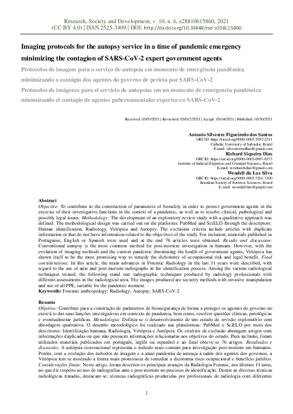 (PDF) Imaging protocols for the autopsy service in a time of pandemic ...