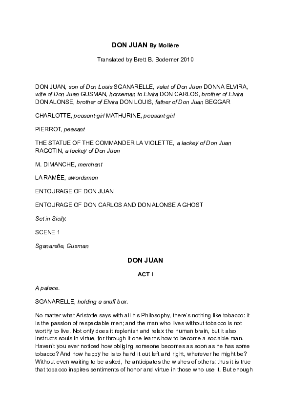 (PDF) Don Juan script