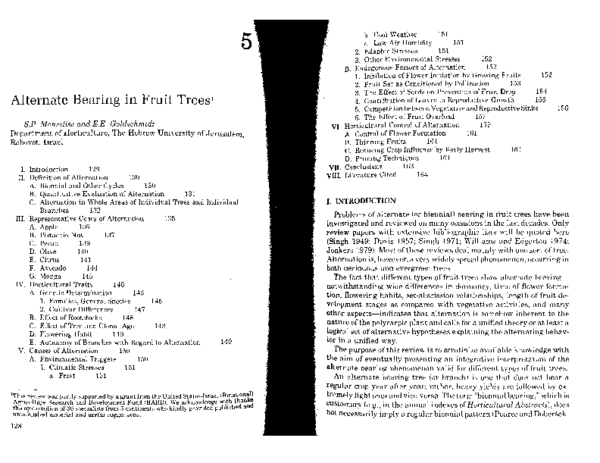 (PDF) Alternate Bearing in Fruit Trees