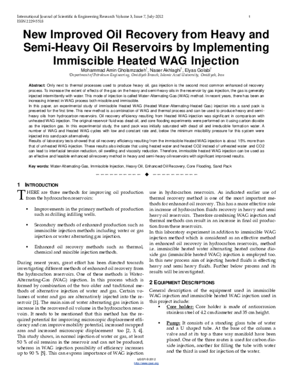 (PDF) New Improved Oil Recovery from Heavy and Semi-Heavy Oil ...