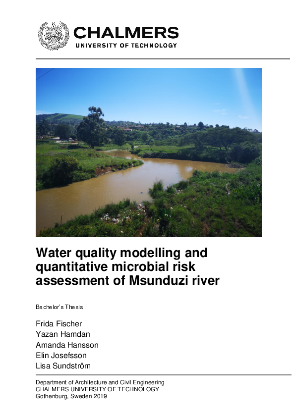 (PDF) Water quality modelling and quantitative microbial risk ...