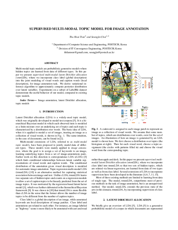 (PDF) Supervised multi-modal topic model for image annotation ...