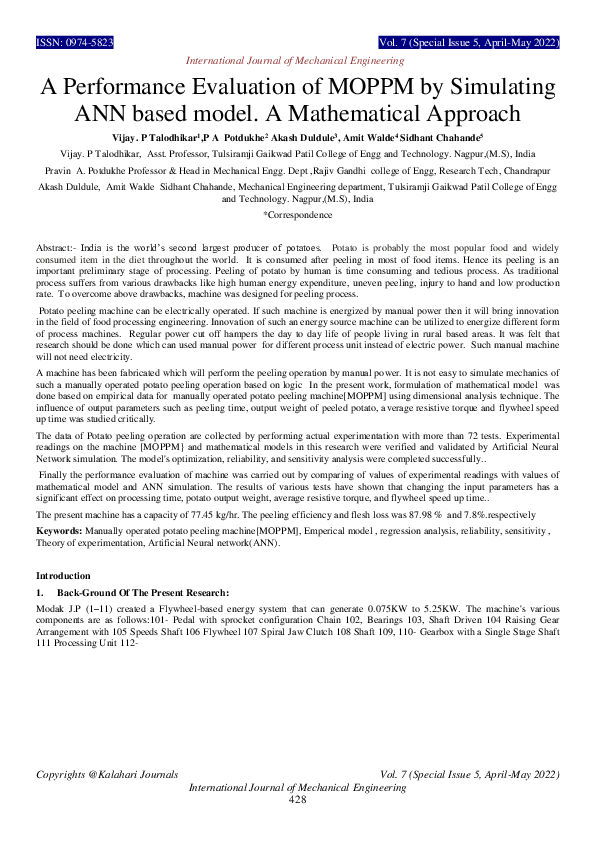(PDF) A Performance Evaluation of MOPPM by Simulating ANN based model ...
