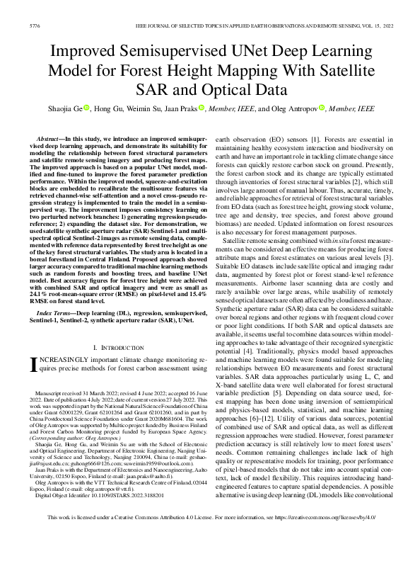 (PDF) Improved Semisupervised UNet Deep Learning Model for Forest ...