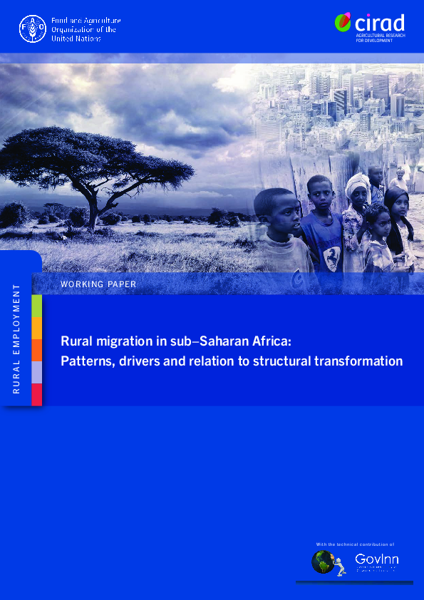 (PDF) Rural migration in sub-Saharan Africa: patterns, drivers and ...