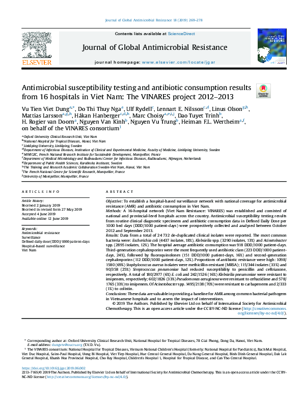 (PDF) Antimicrobial susceptibility testing and antibiotic consumption ...