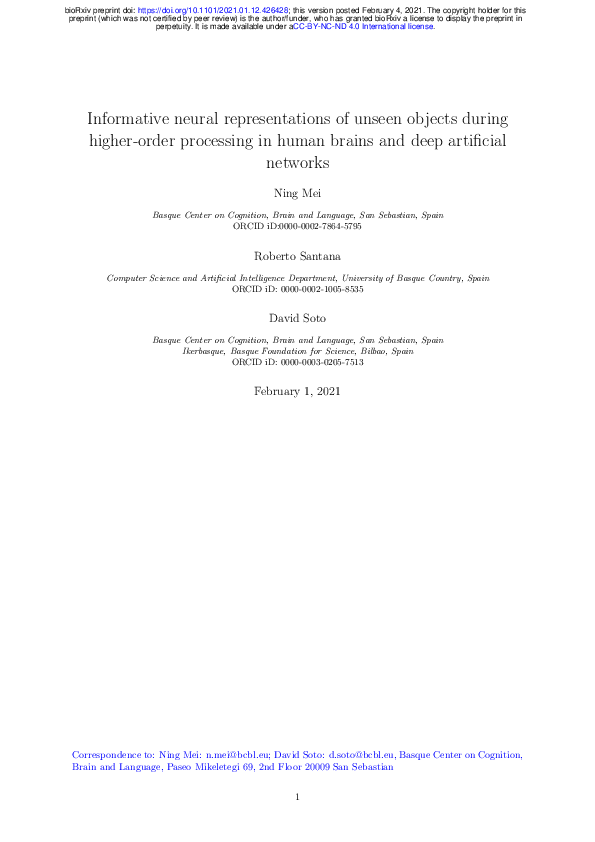 (PDF) Informative neural representations of unseen contents during higher-order processing in ...