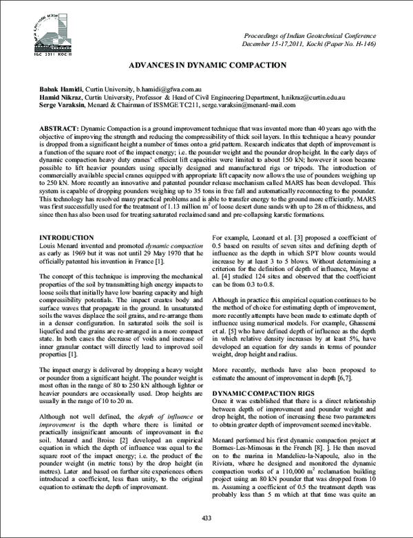 (PDF) Advances in dynamic compaction