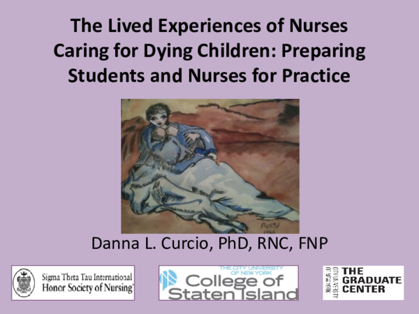 (PDF) The Lived Experiences of Nurses Caring for Dying Children ...