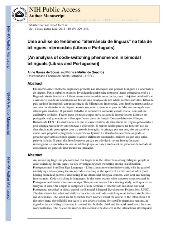 (PDF) [An analysis of code-switching phenomenon in bimodal bilinguals ...