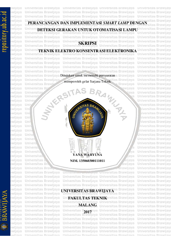 (PDF) Perancangan Dan Implementasi Smart Lamp Dengan Deteksi Gerakan Untuk Otomatisasi Lampu