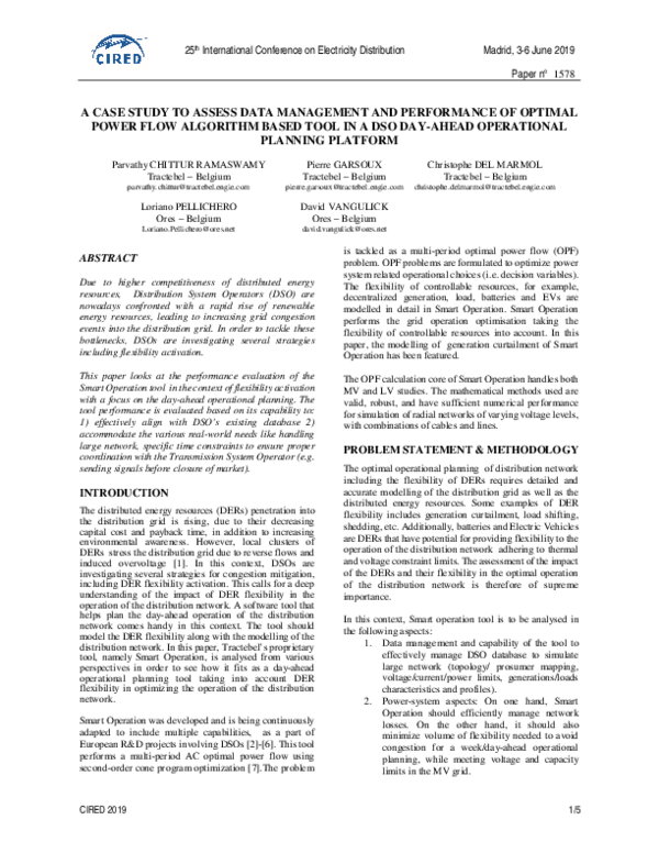 (PDF) A case study to assess data management and performance of optimal ...