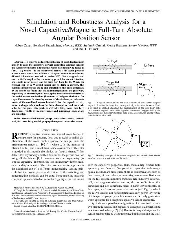 (PDF) Simulation and Robustness Analysis for a Novel Capacitive ...