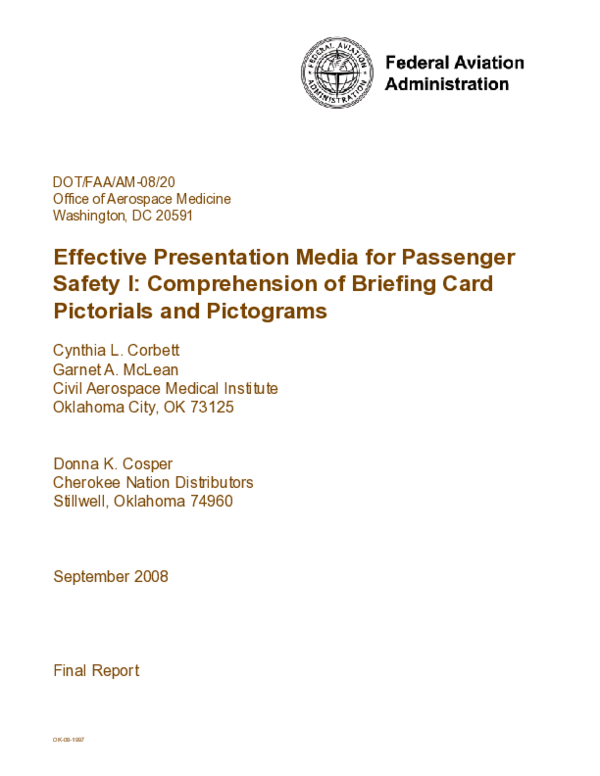 (PDF) Effective Presentation Media for Passenger Safety I ...