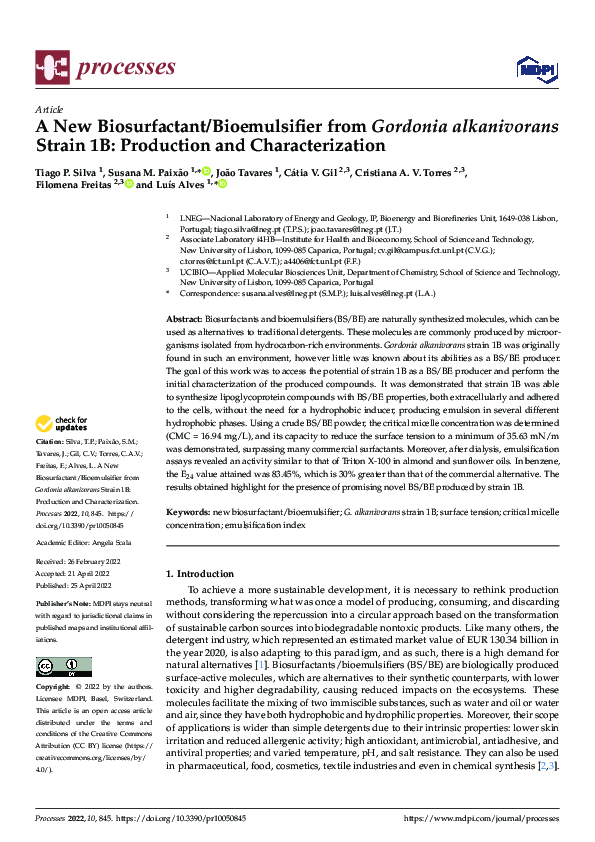 (PDF) A New Biosurfactant/Bioemulsifier from Gordonia alkanivorans ...