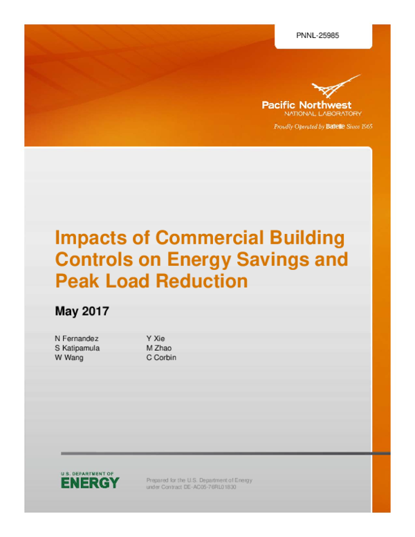 (PDF) Impacts of Commercial Building Controls on Energy Savings and ...
