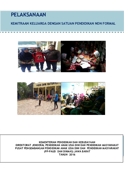 (PDF) Pelaksanaan : kemtiraan keluarga dengan satuan pendidikan non formal