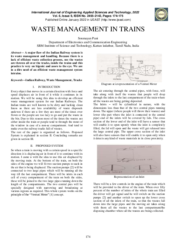 (PDF) Waste Management in Trains | Soumayan Pani - Academia.edu