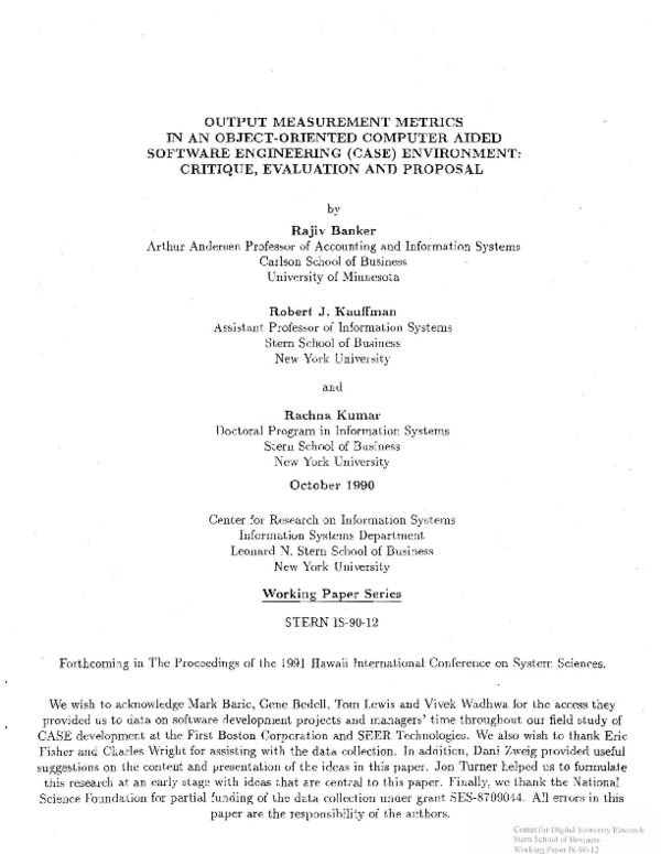 (PDF) Output measurement metrics in an object-oriented computer aided ...