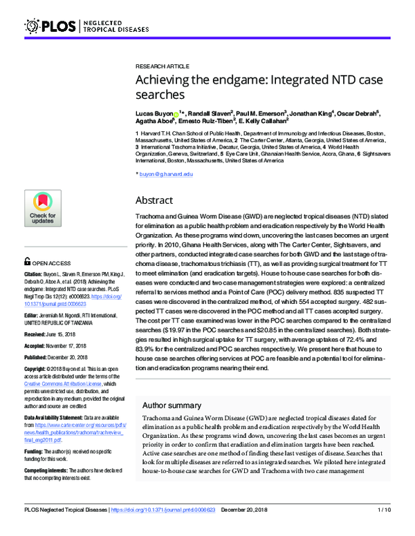 Pdf Achieving The Endgame Integrated Ntd Case Searches Kelly