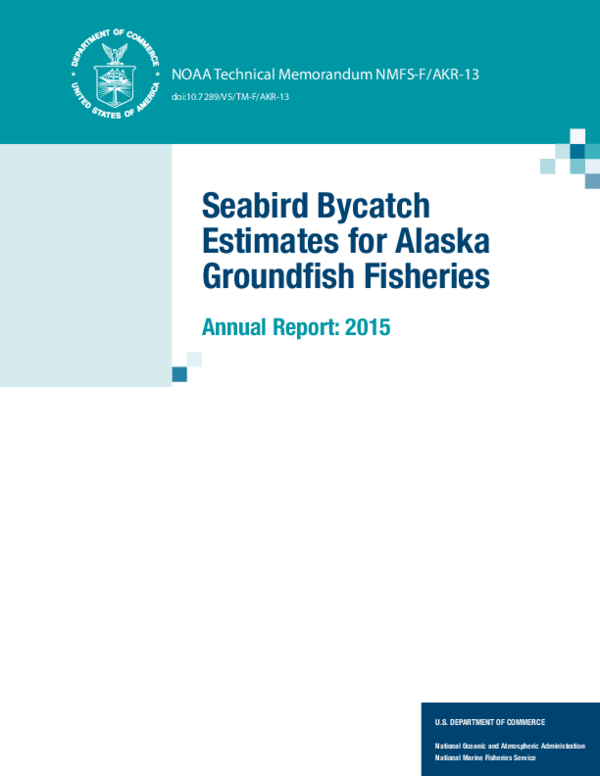 (PDF) Seabird bycatch estimates for Alaska groundfish fisheries ...