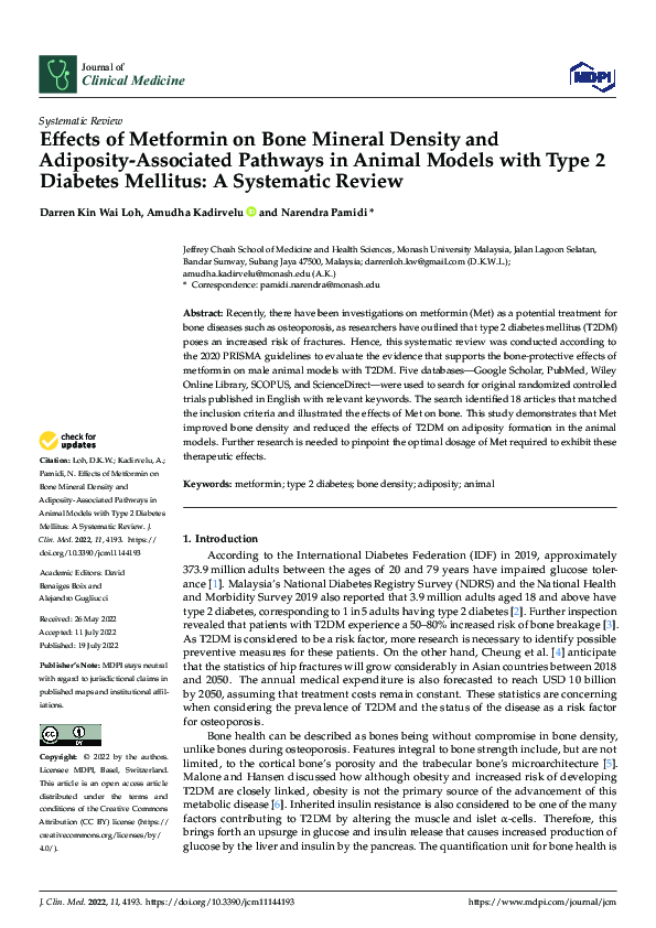 (PDF) Effects of Metformin on Bone Mineral Density and Adiposity ...