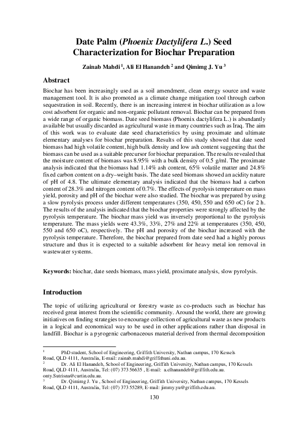 Pdf Date Palm Phoenix Dactylifera L Seed Characterization For